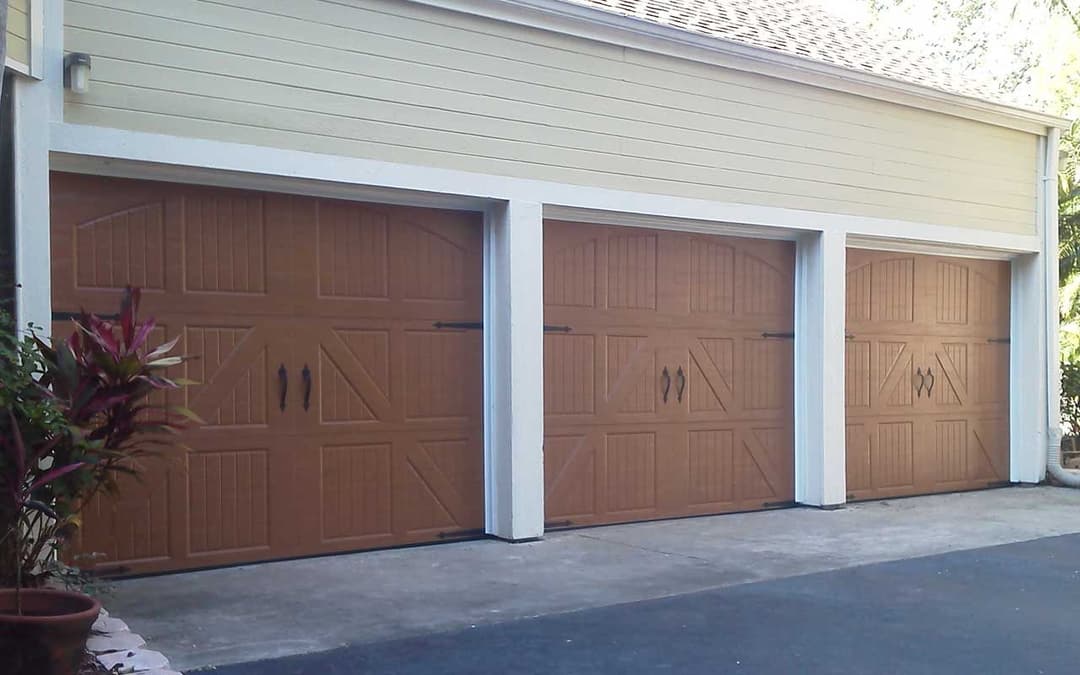 Black Garage Doors | Sarasota Charlotte Collier Lee | On Track Doors