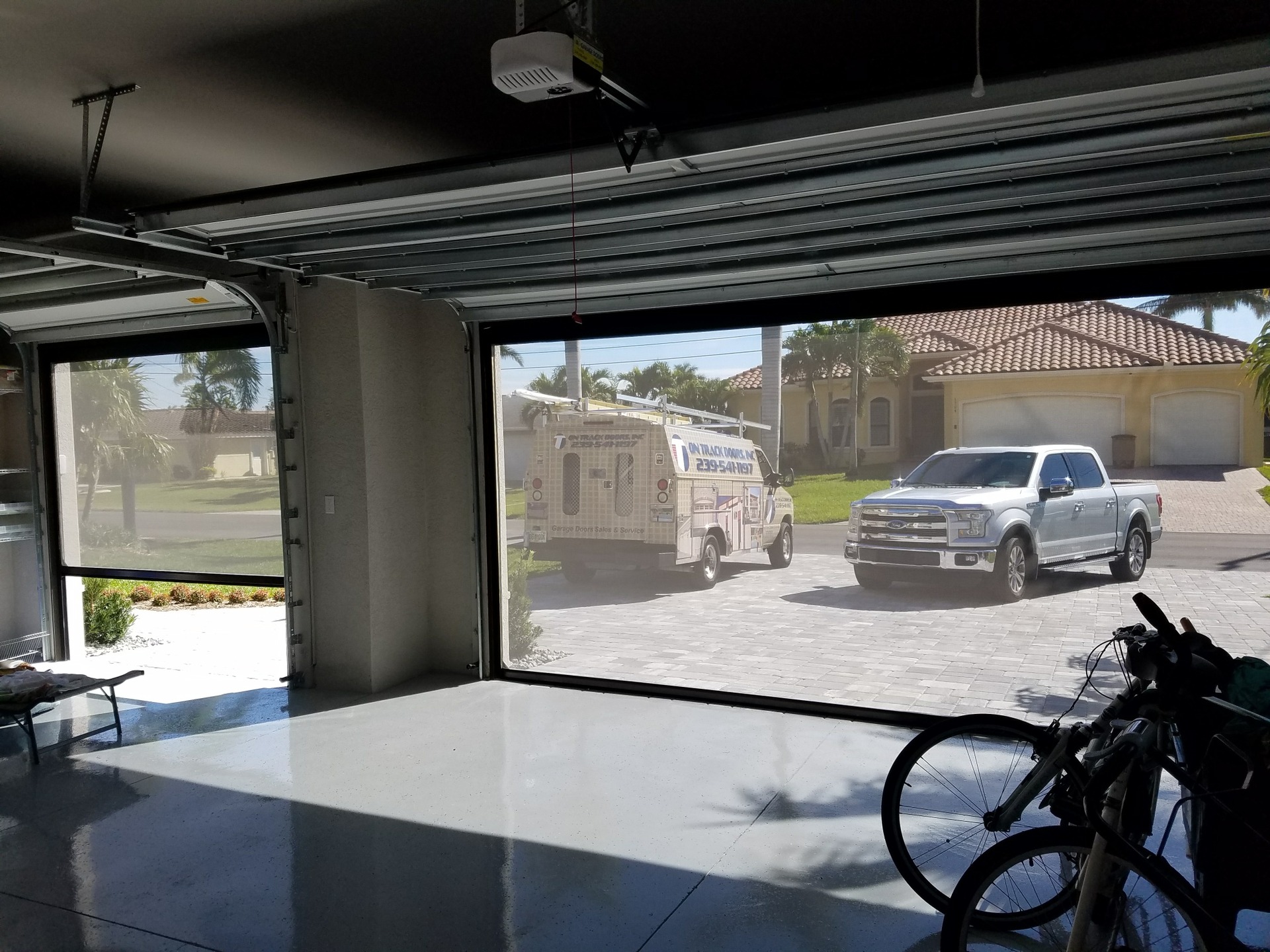 Motorized Garage Door Screens | Naples Ft Myers Cape Coral | On Track Doors